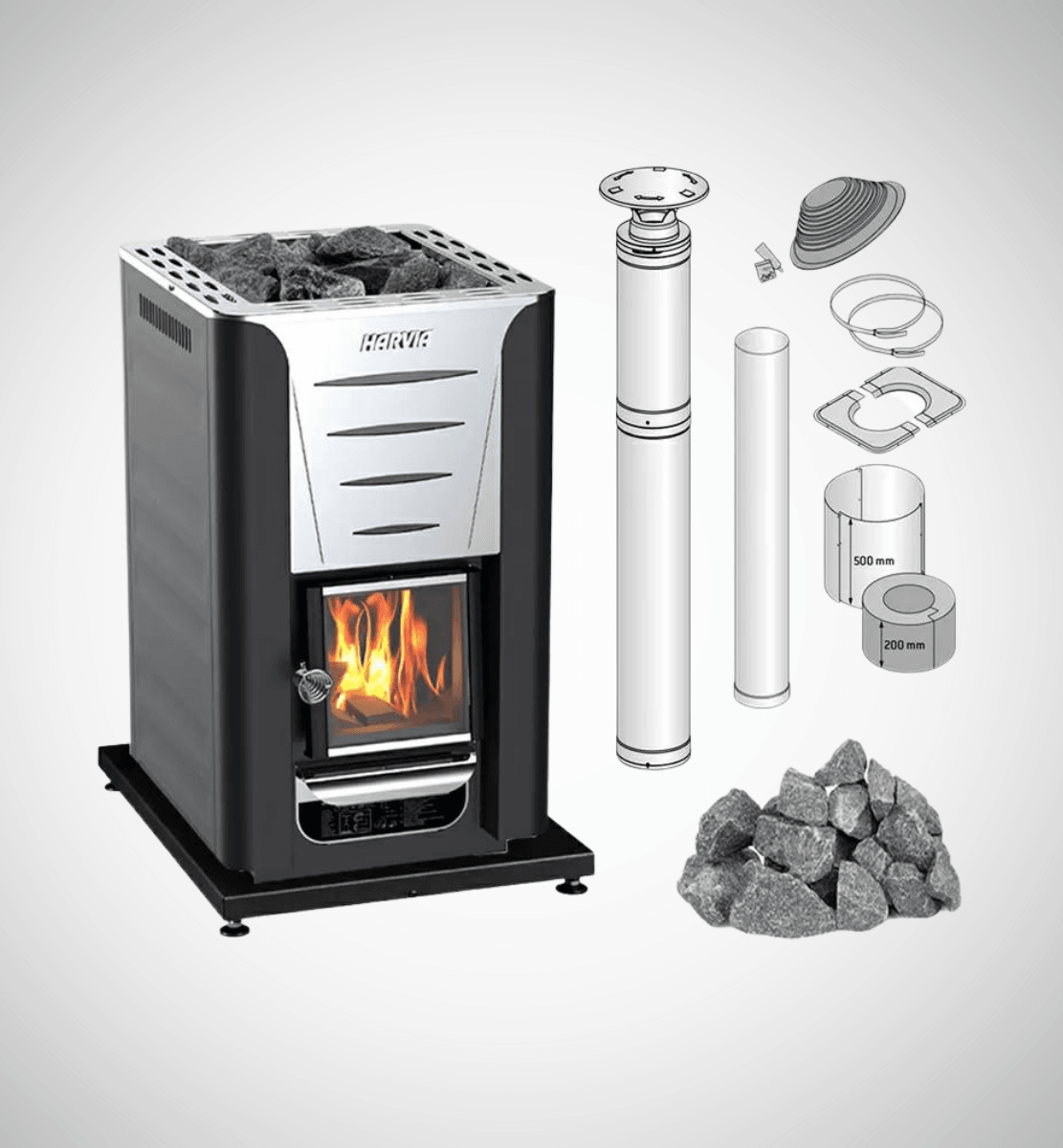 Holzofen Harvia 20 Pro 24kW BimschV 2 online günstig kaufen– hikipuu